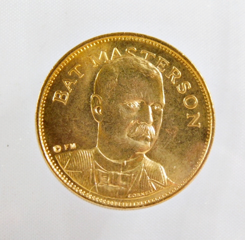 Bat Masterson - 1" Diameter Bronze Commemorative | Property Room