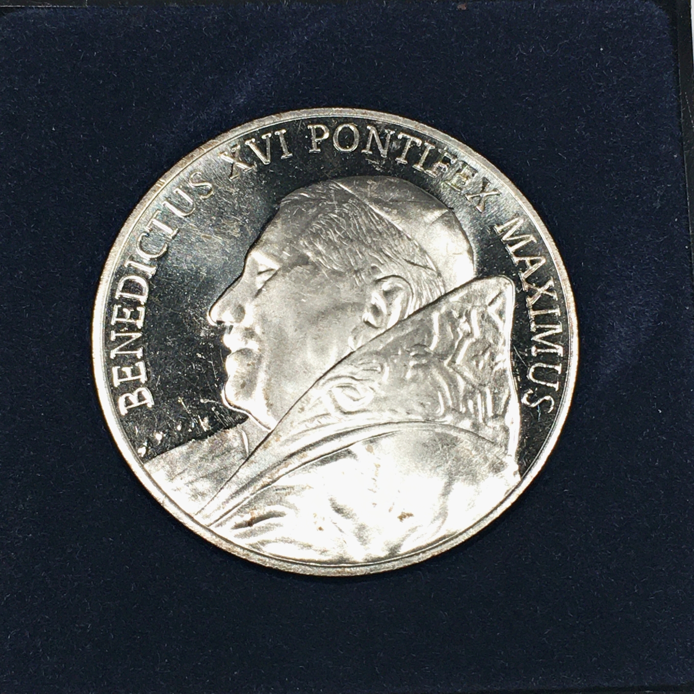 BENEDICTUS XVI POINTIFEX MAXIMUS ROMA TOKEN*Deep Cameo Proof*Silver ...