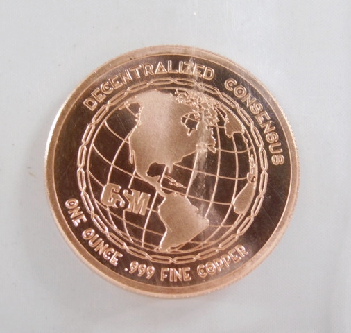 Bitcoin Crytocurrency - Decentralized Consensus - One Ounce .999 Fine ...