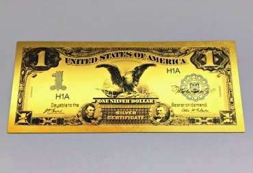 Black Eagle Gold Foil 1 Dollar Commemorative Banknote | Property Room