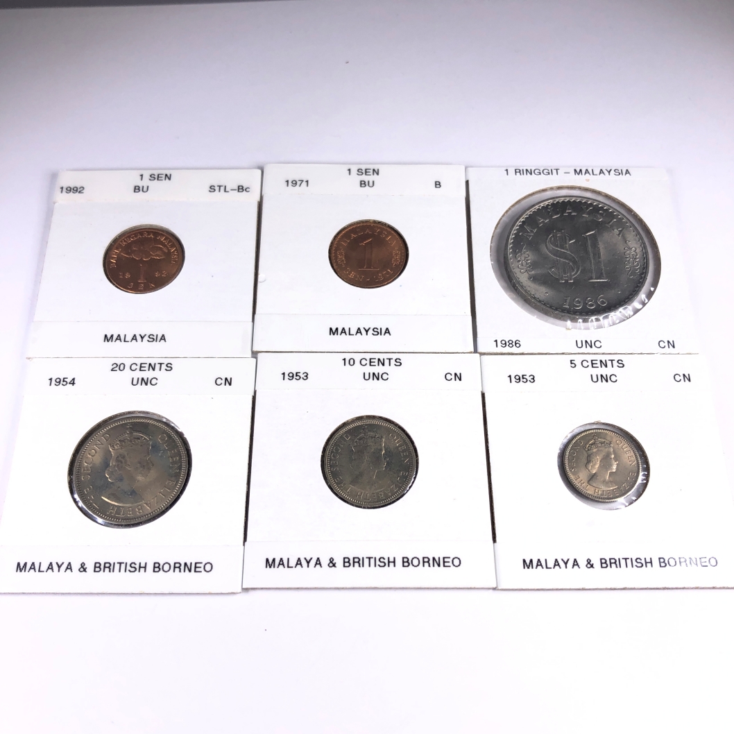Box of Tokens, us & World Coins High Grade Coins includes 1977 Silver ...