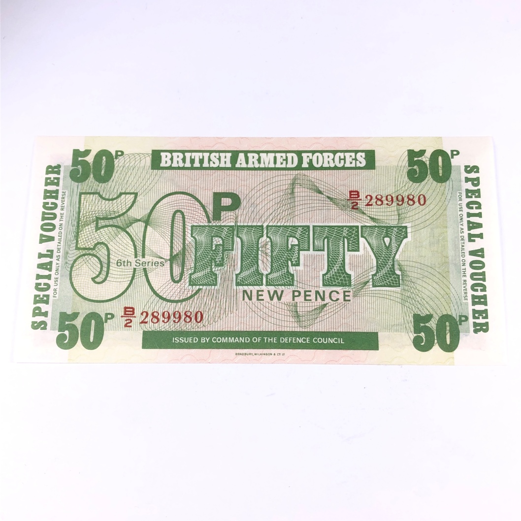 British MPC 50 New Pence Banknote*Crisp Uncirculated | Property Room