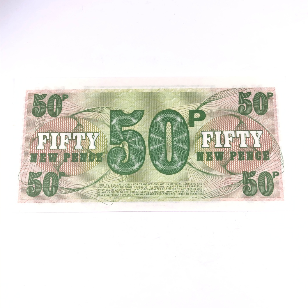 British MPC 50 New Pence Banknote*Crisp Uncirculated | Property Room