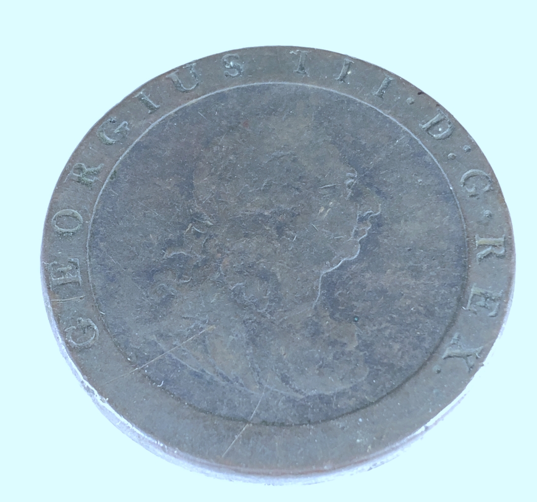 British SOHO Penny of 1797 Nice Thick Copper Coin Problem Free ...