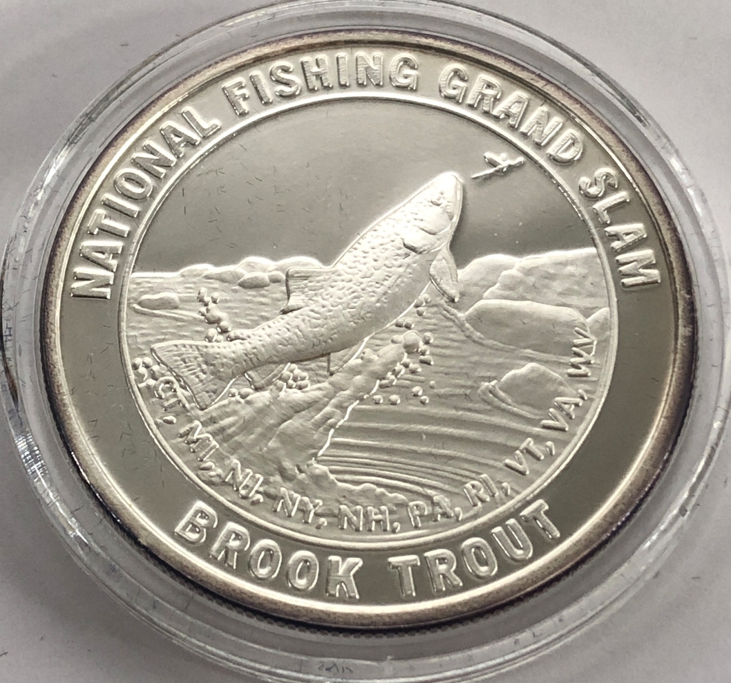 Brook Trout North American Fishing Club 999 Silver 1 Troy oz in ...