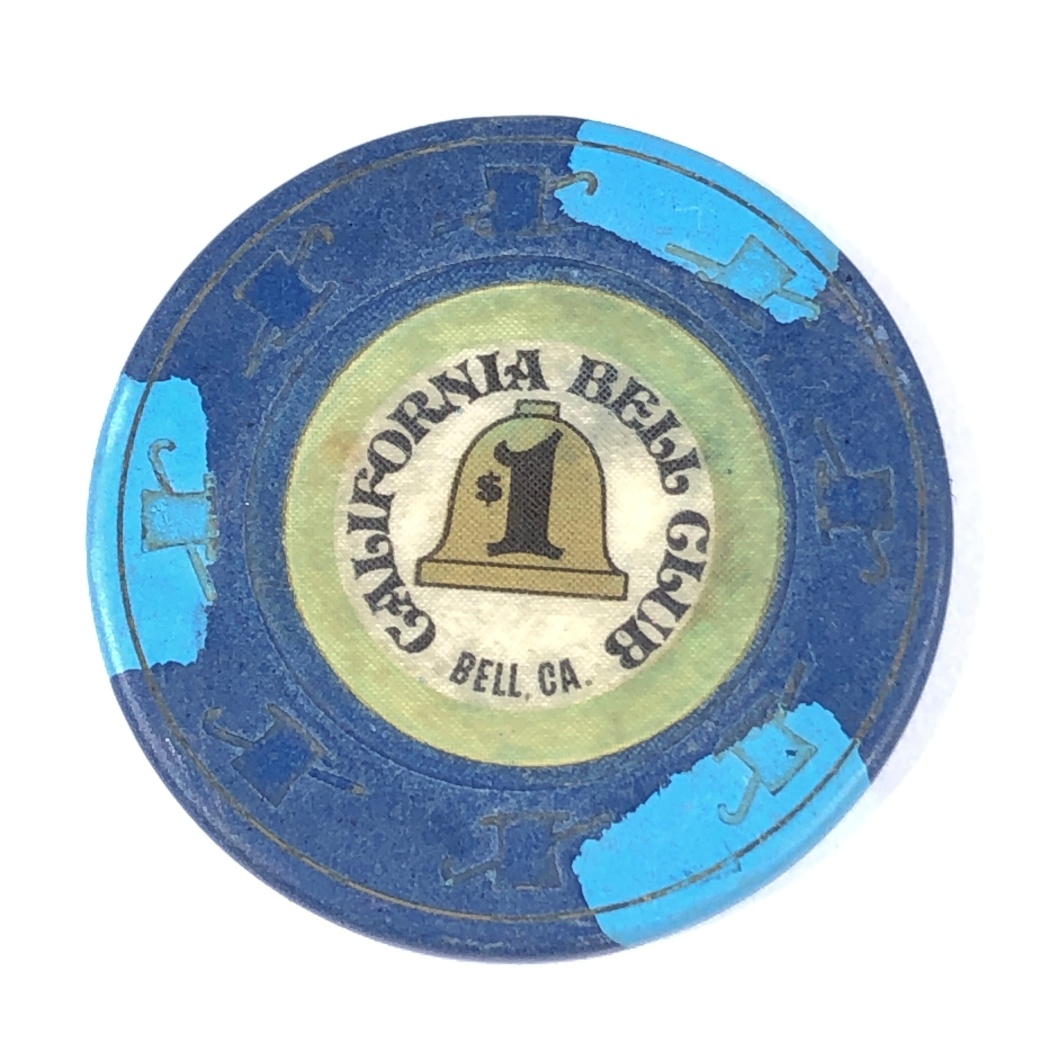 California Bell Club; Bell, CA $1 Game Token | Property Room