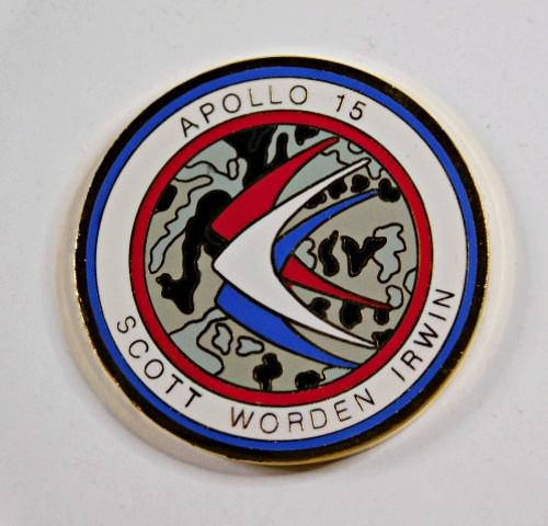 Cloisonne' Medallion From the Intn'l Aerospace Hall of Fame*Apollo 15 ...
