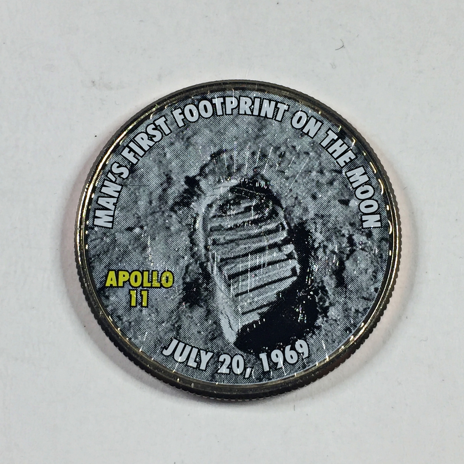 Colorized 2013-P Kennedy Half Dollar Commemorating Apollo 11*Man's ...
