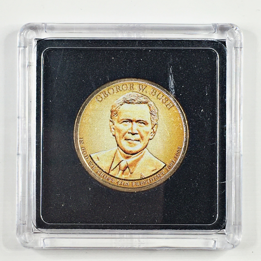 Colorized George W. Bush Commemorative Presidential Dollar*In ...