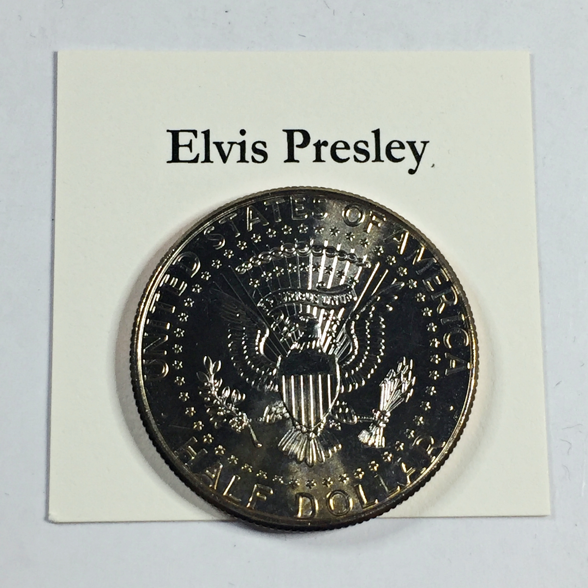 Colorized Kennedy Half Dollar Commemorating Elvis Presley's 75th ...