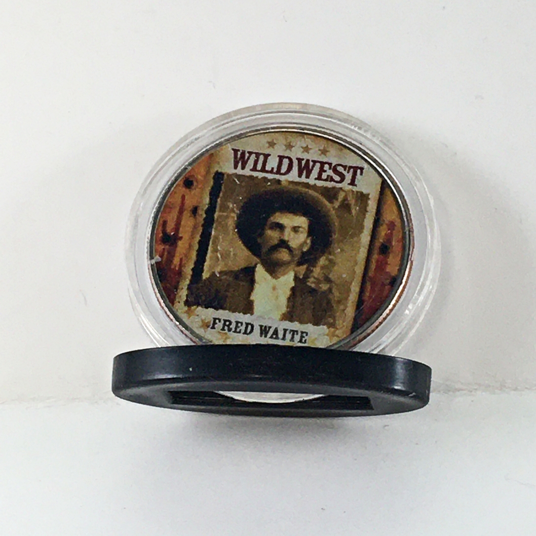 Colorized Kennedy Half Dollar Commemorating Fred Waite*The Wild West*In ...