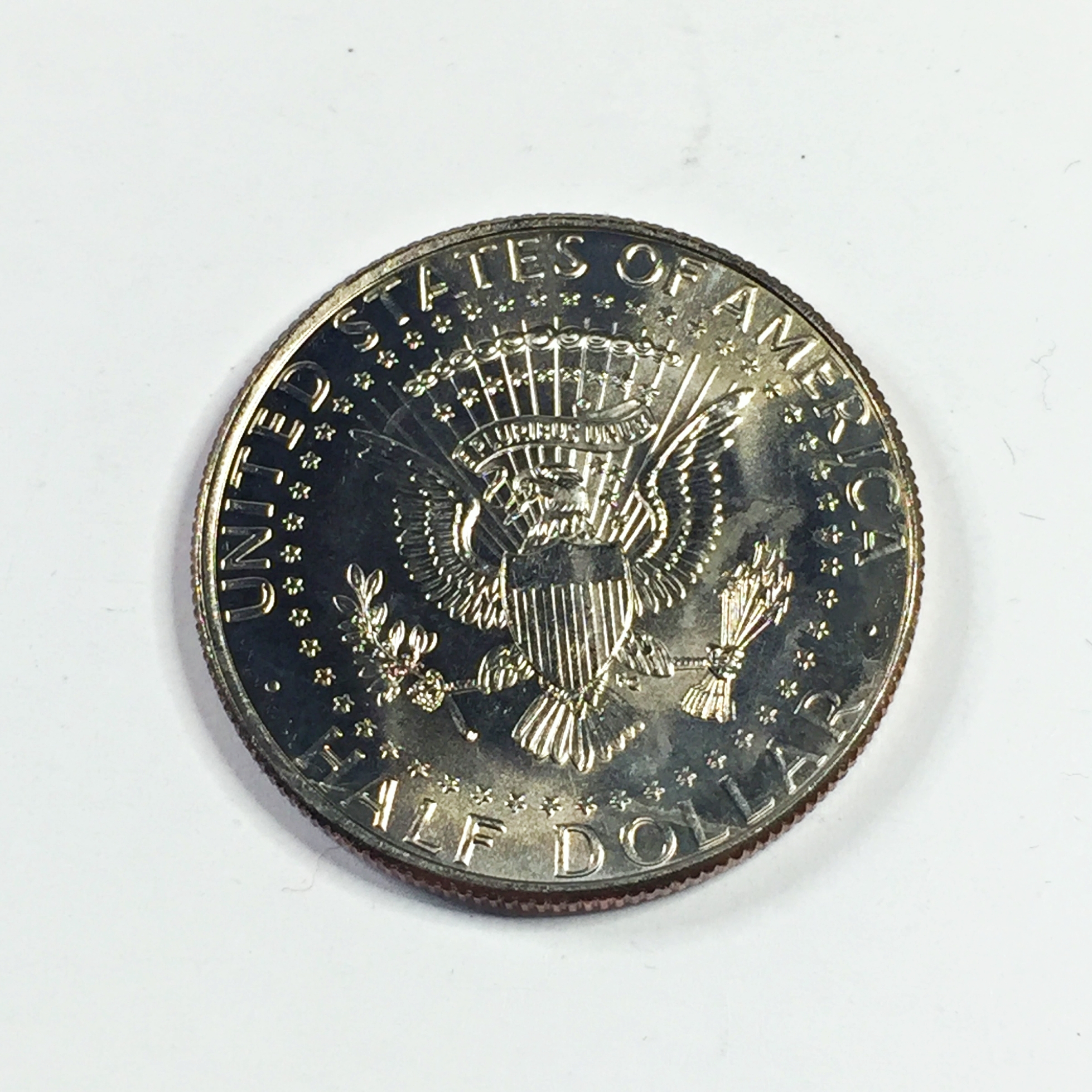 Colorized Kennedy Half Dollar Commemorating Rear Admiral George S ...