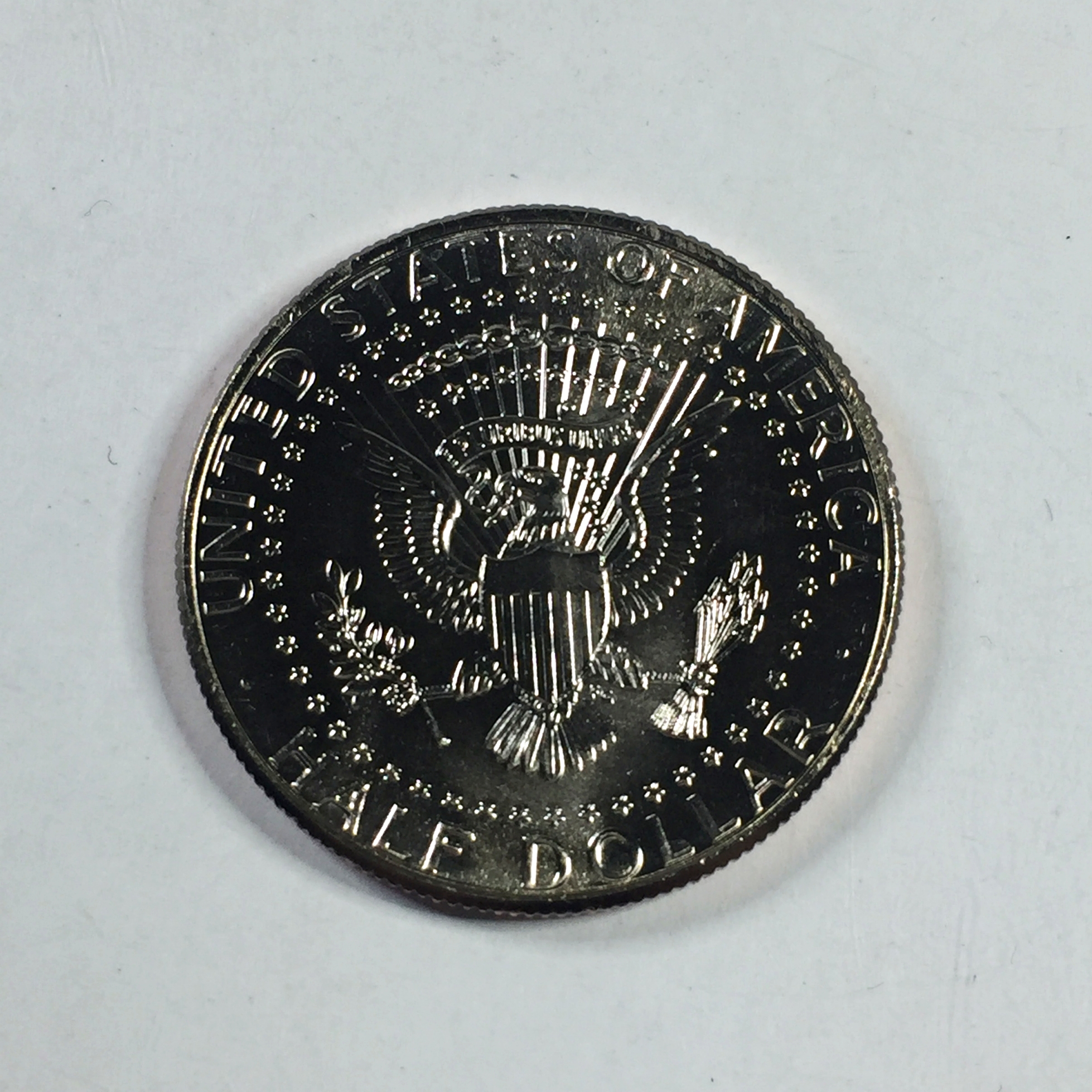 Colorized Kennedy Half Dollar Commemorating the Marines Inching Forward ...