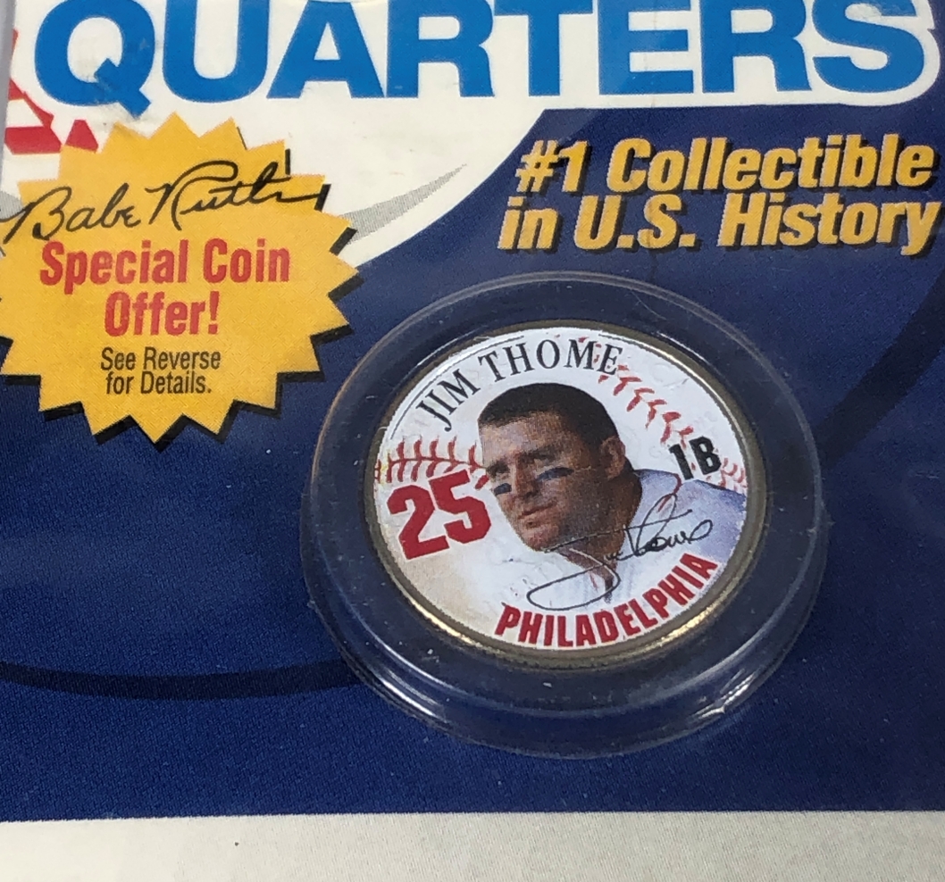 Colorized State Quarter Commemorating Jim Thorme; #25, Philadelphia ...