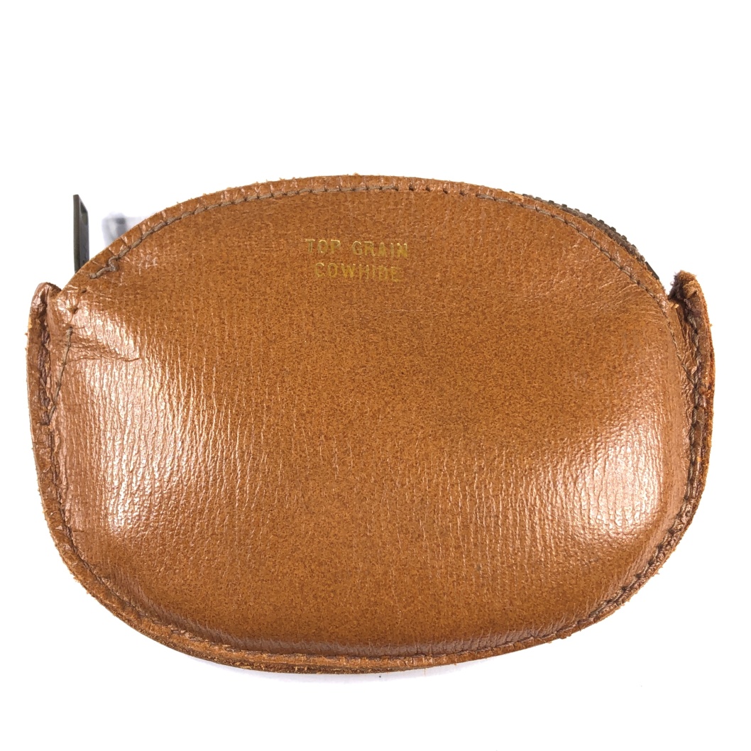 Cowhide Coin Purse Full of Canadian Coins | Property Room
