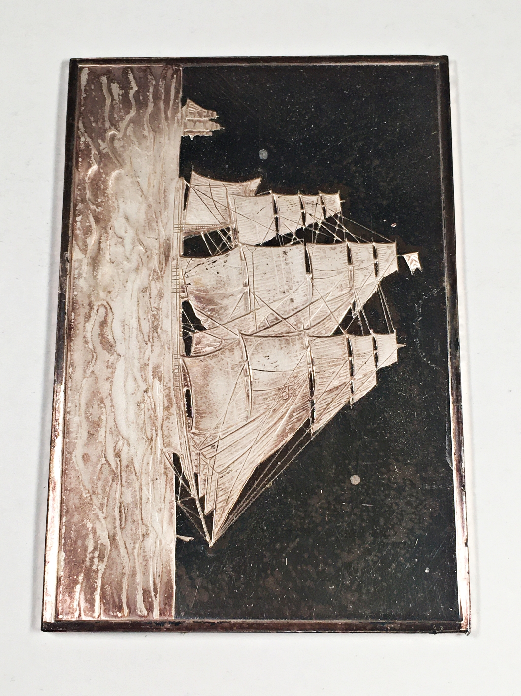 Currier & Ives Silver Ingot*Clipper Ship; Flying Cloud*2.77 Troy Ounces ...
