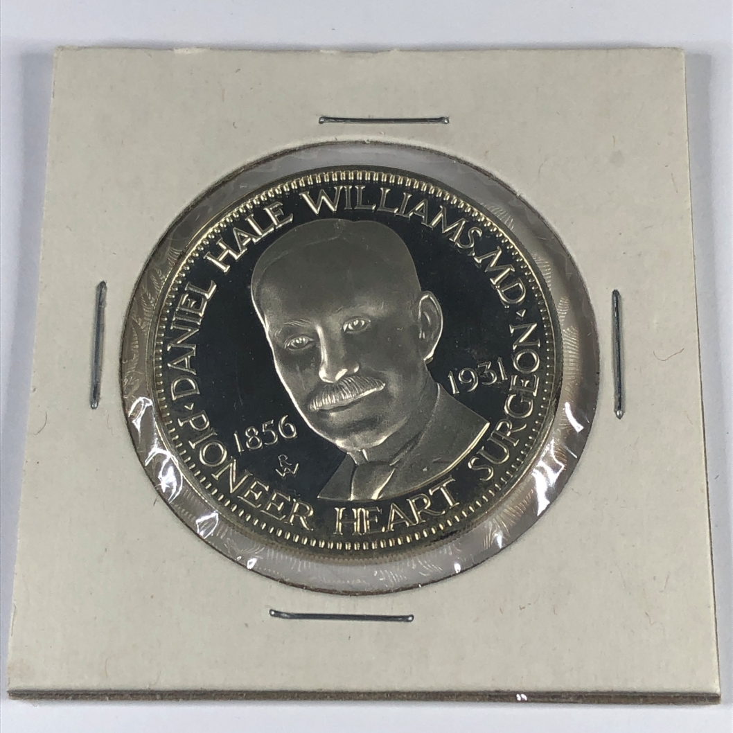 Daniel Hale Williams, MD. Sterling Silver Proof Medallion*1.5" Diameter ...