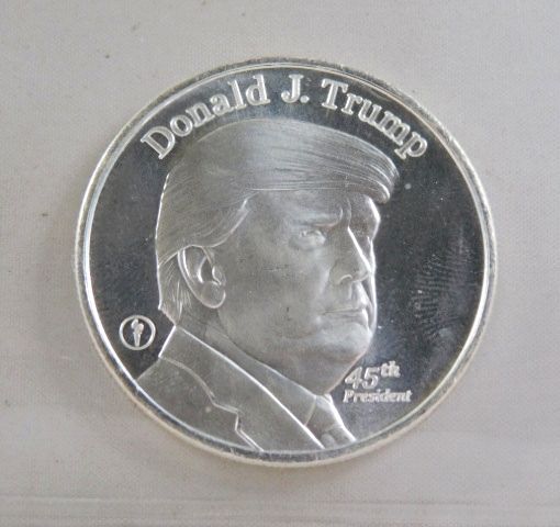 Donald J. Trump Silver Round*45th President*1oz .999 Fine Silver | Property Room