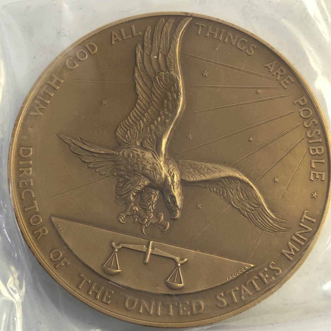Donna Pope; Director-United states Mint Bronze Medallion Commemorative ...