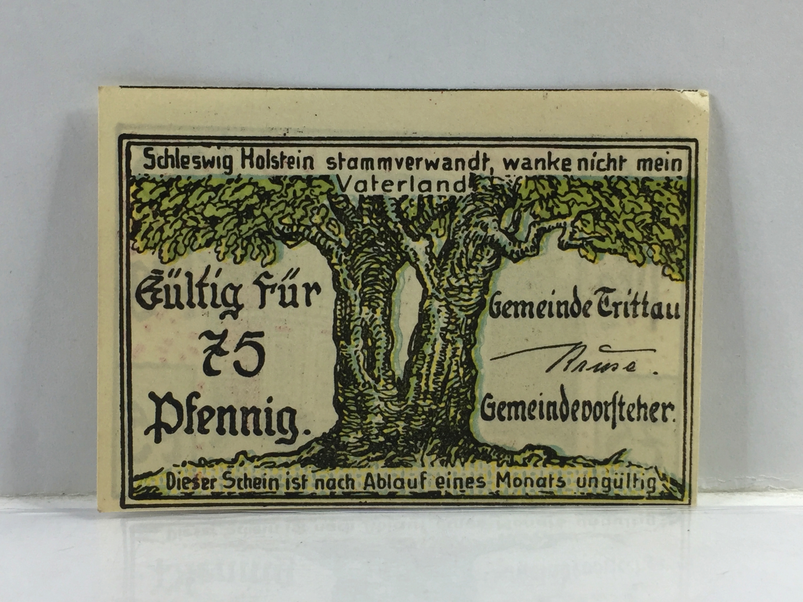 Early 1900's Germany 75 Pfennig Crisp Note | Property Room
