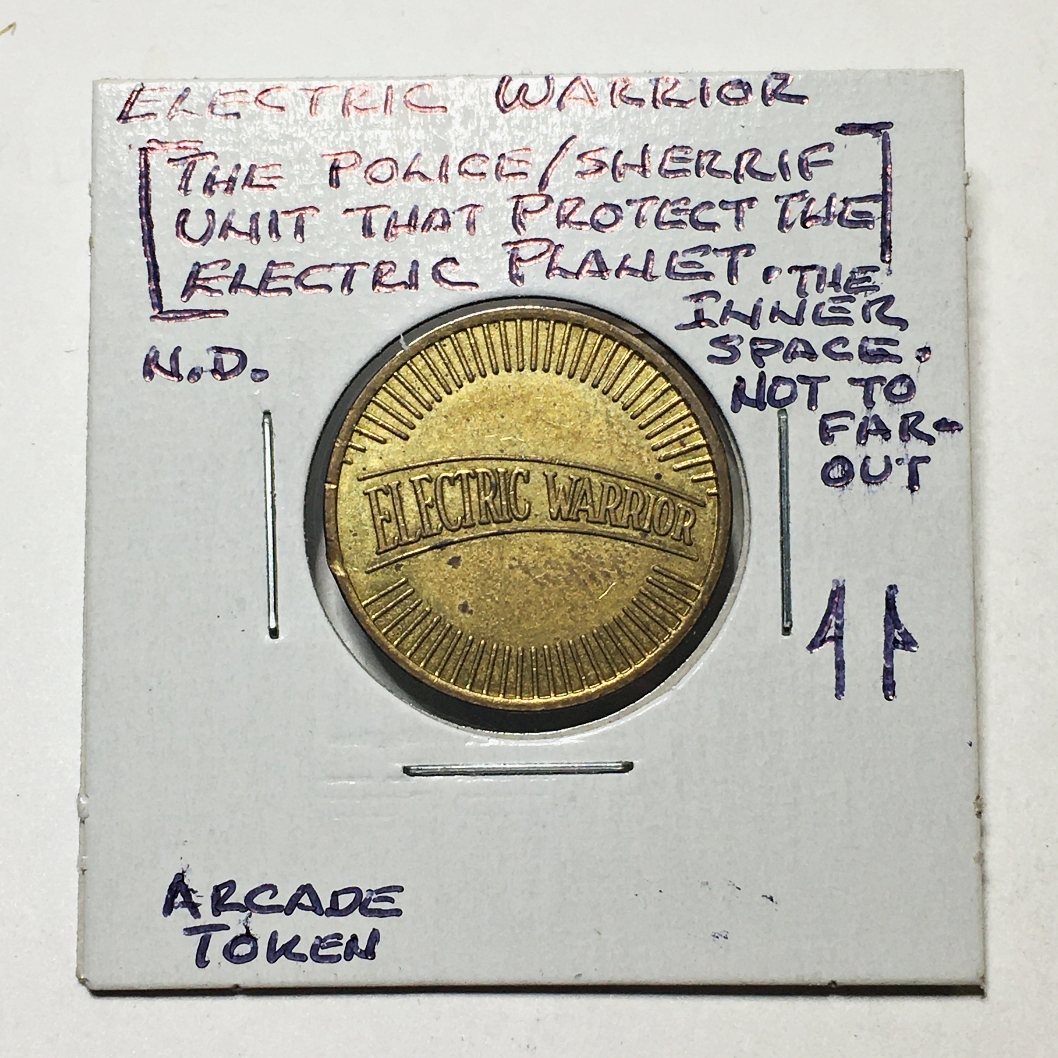 Electric Warrior Arcade Token*Brass*25mm | Property Room