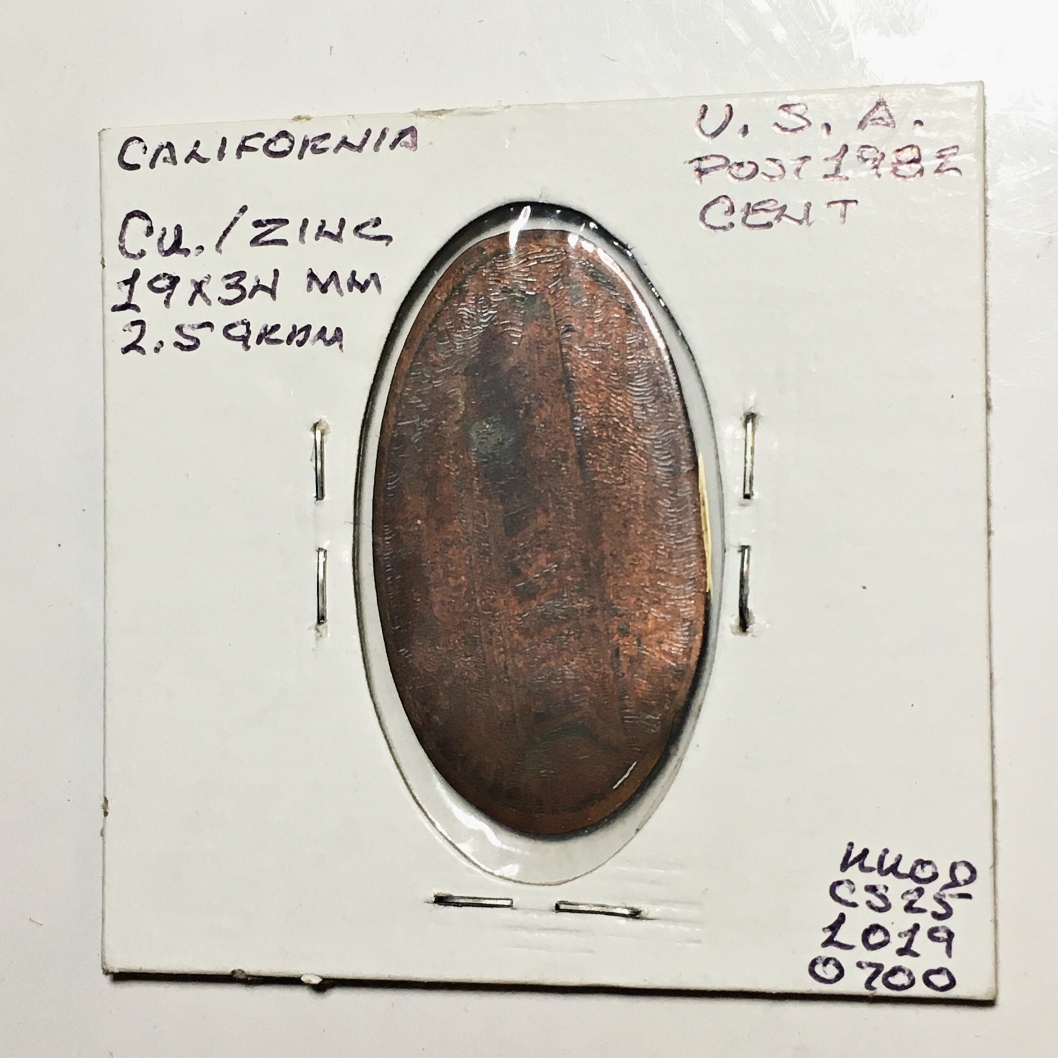 Elongated Cent*Ruben H. Fleet*Space Theatre; California | Property Room