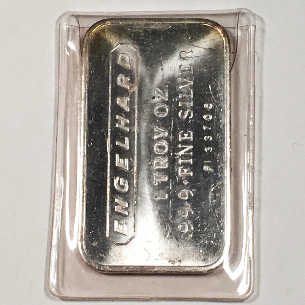 ENGELHARD One Ounce .999+ Fine Proof Silver Bar*In Original Packet ...