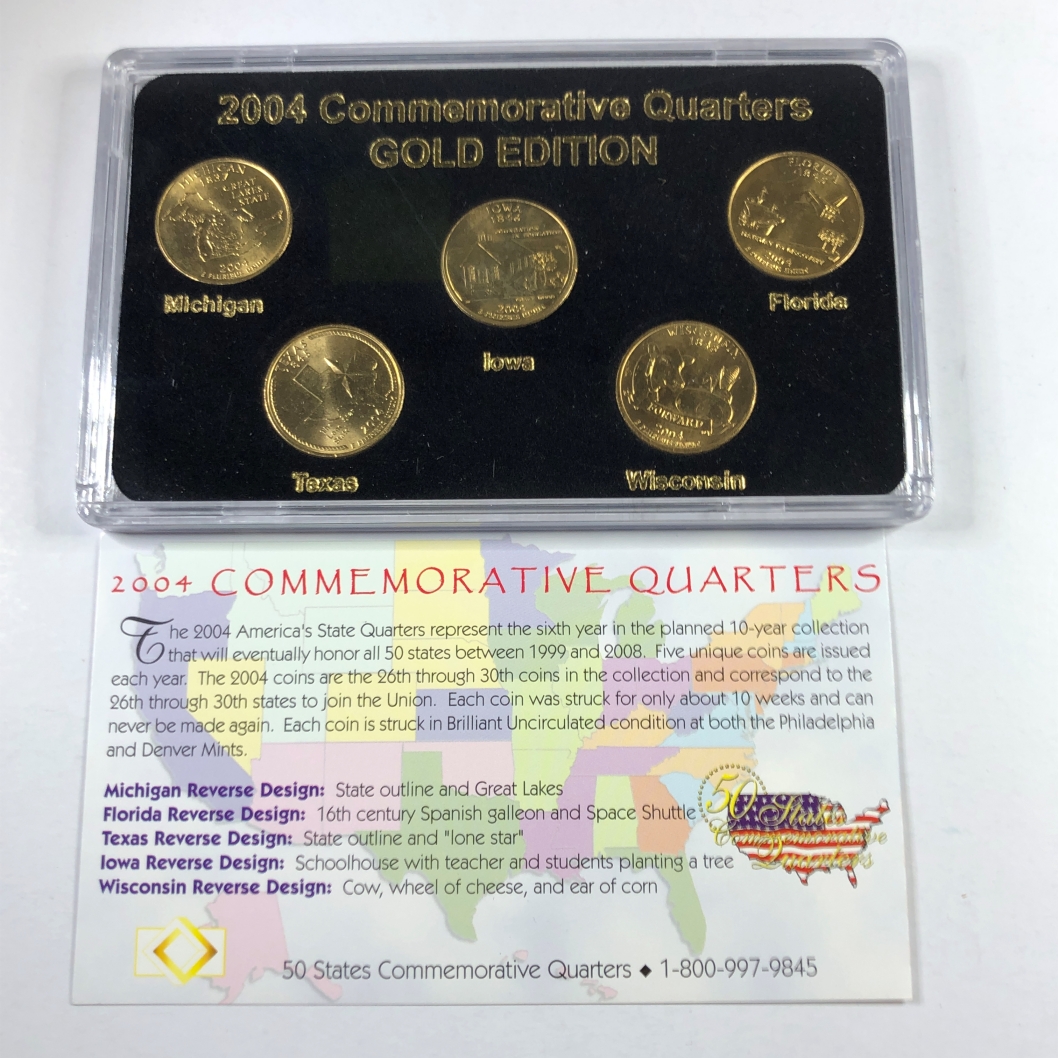 2004 Gold Layered Quarter Set | Property Room