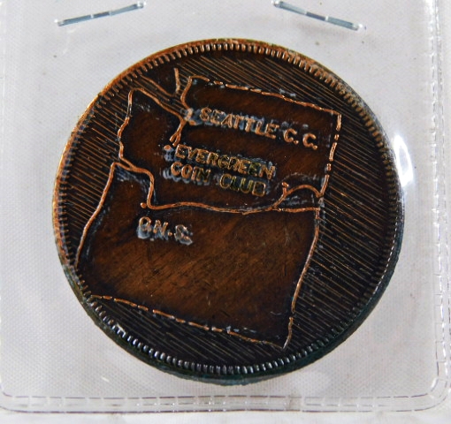 Evergreen Coin Club Silver Anniversary Commemorative Medallion*1965 ...