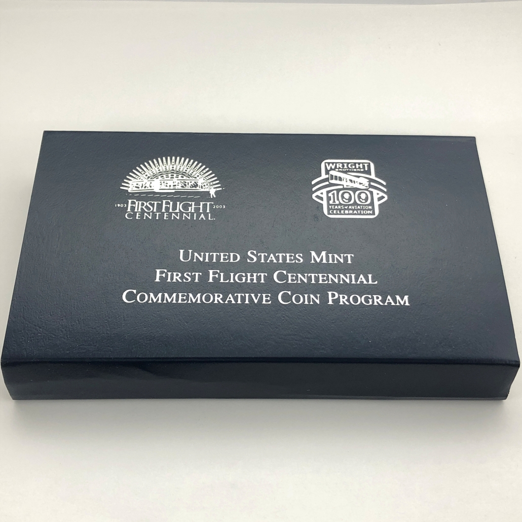 First Flight Commemorative Silver Dollar Coin in Original Packaging ...