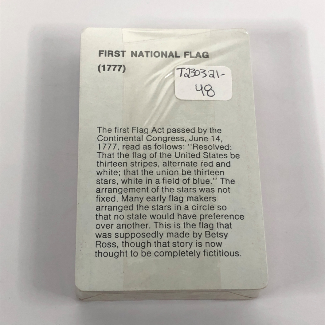 First National Flag 1777 Playing Card Deck Sealed Reenactment NEW ...