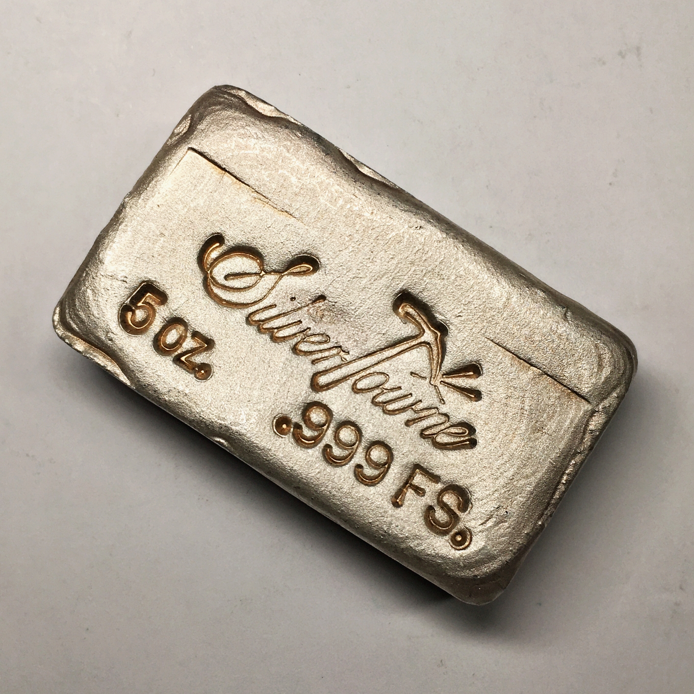 Five (5) Troy Ounces .999 Fine Silver Bar*Silvertowne | Property Room