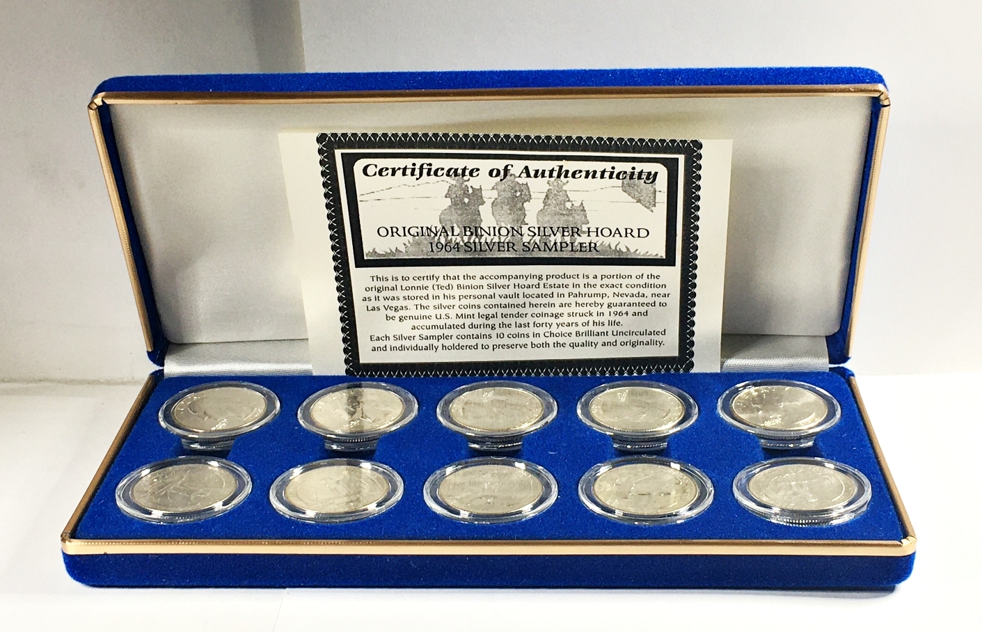 From the BINION HOARD*Ten Choice Brilliant Uncirculated 1964 Washington ...