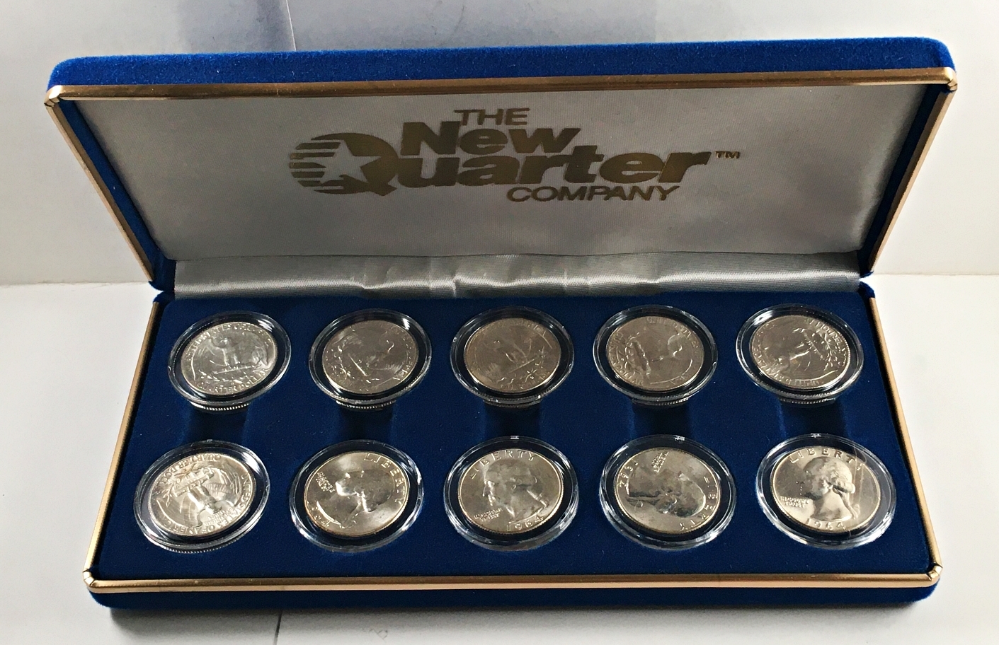 From the BINION HOARD*Ten Choice Brilliant Uncirculated 1964 Washington ...