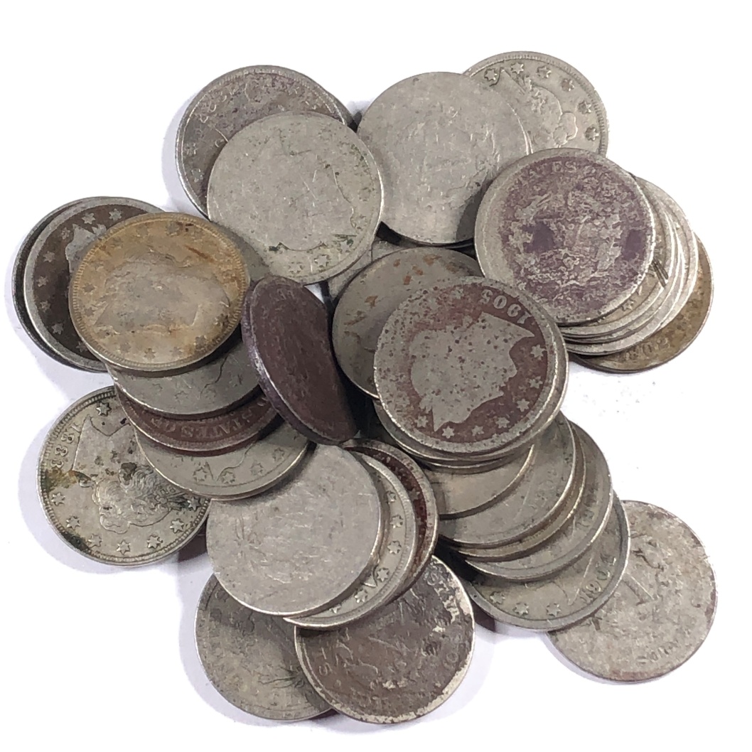 Full Roll of V Nickels 40 Coins All Over 100 Years Old | Property Room