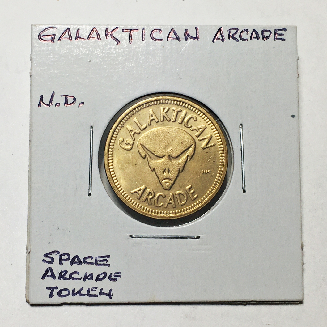 Galaktican Space Arcade Token*Brass*23mm | Property Room