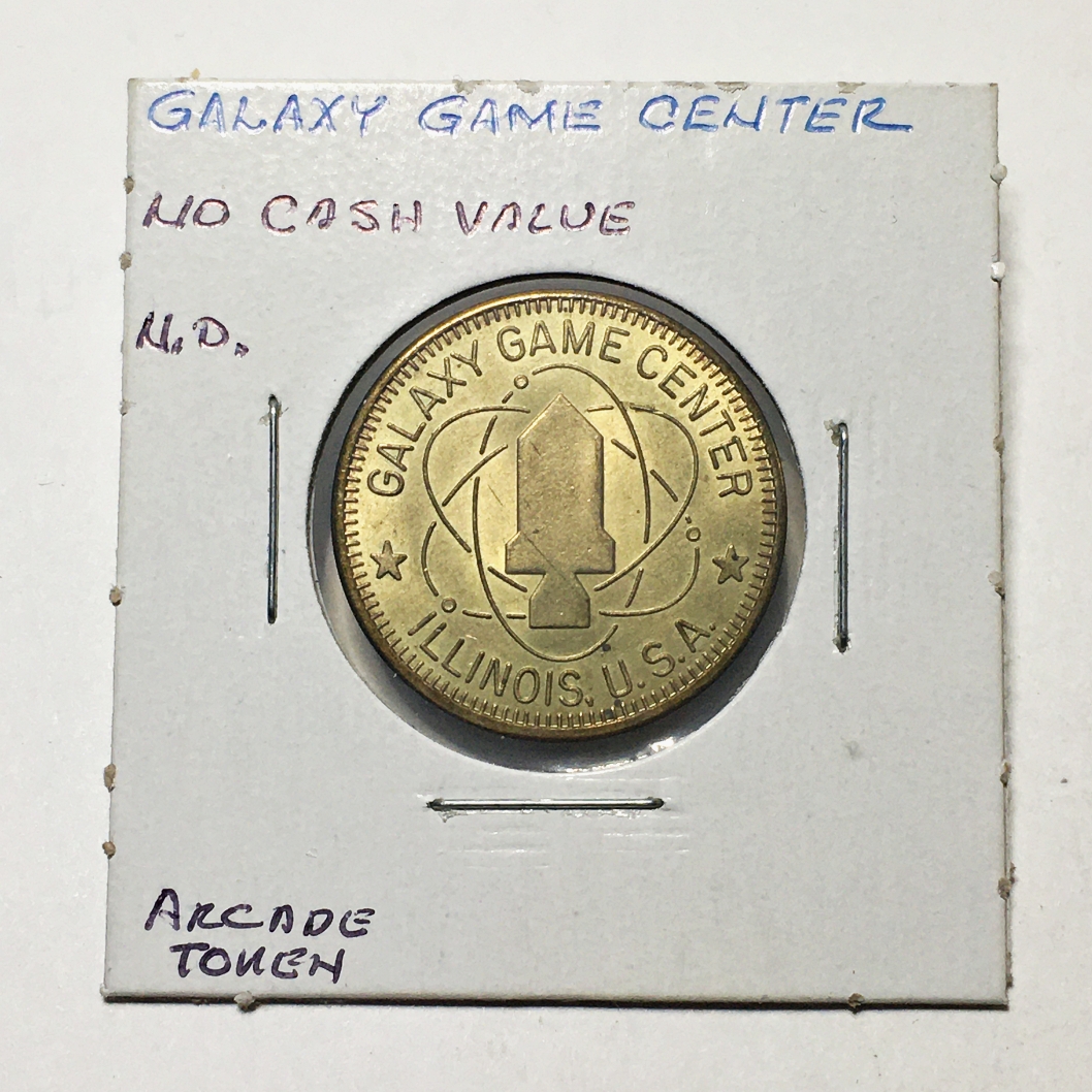 Galaxy Game Center Arcade Token*Brass*25mm | Property Room