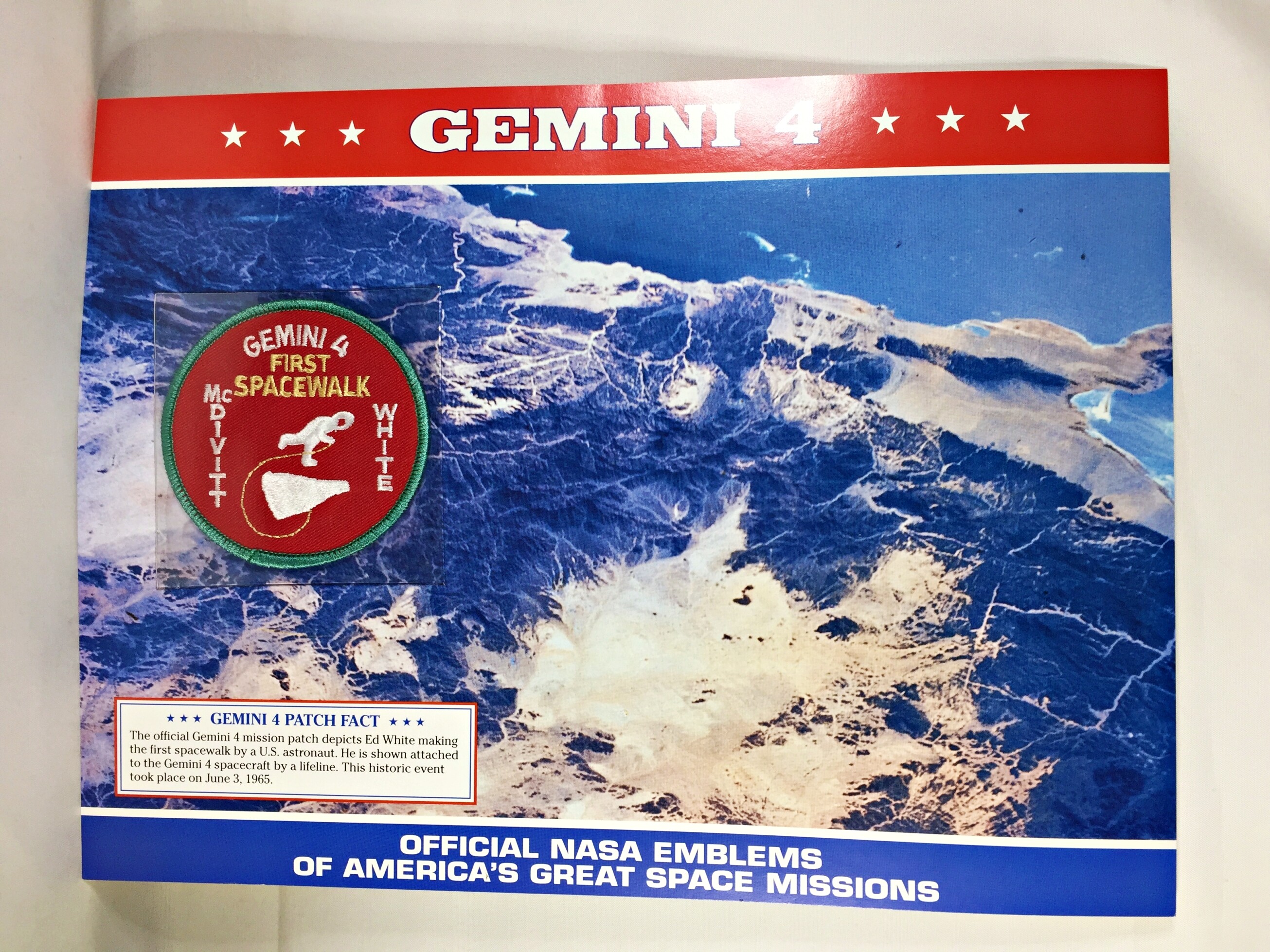 GEMINI 4 (First Space Walk) NASA Space Mission Emblem Patch*Encased in ...