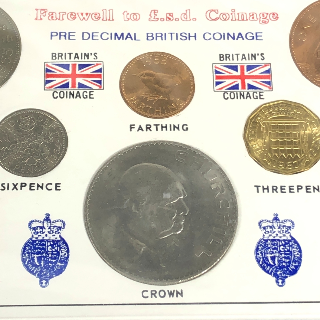 Great Britain Farewell to Pound Coinage Pre Decimal British Coin Set ...
