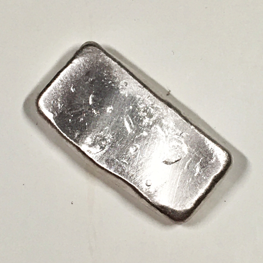 Hand-poured 1 Troy Ounce .999 Silver Bar*Skull & Bones | Property Room