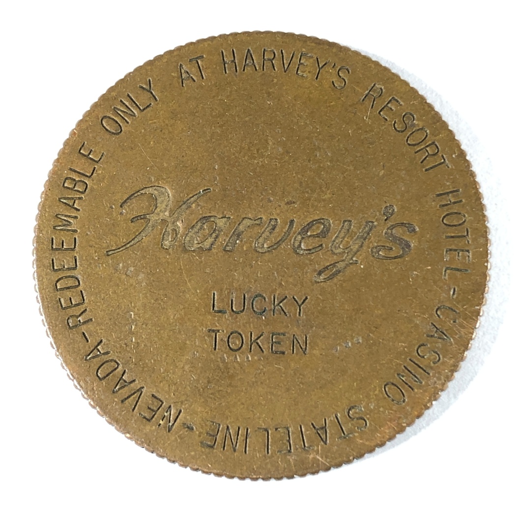 Harvey's Lucky Token*Harvey's Resort & Hotel*Stateline, Nevada ...