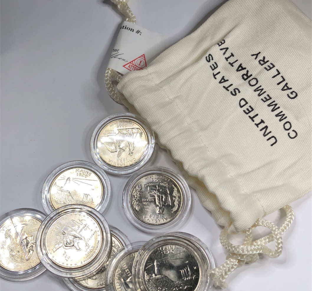 High Grade Uncirculated State Quarters (10) in Mint State Condition ...