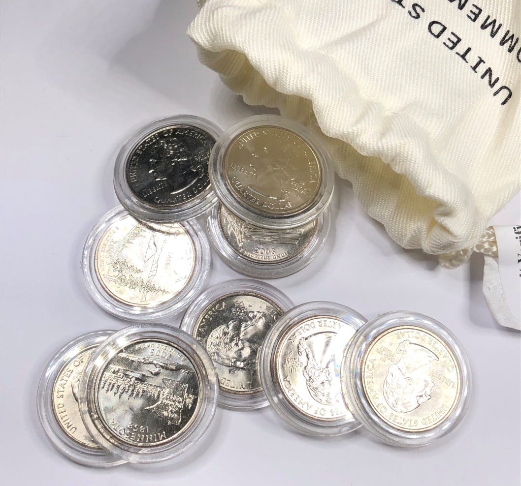 High Grade Uncirculated State Quarters (10) in Mint State Condition ...