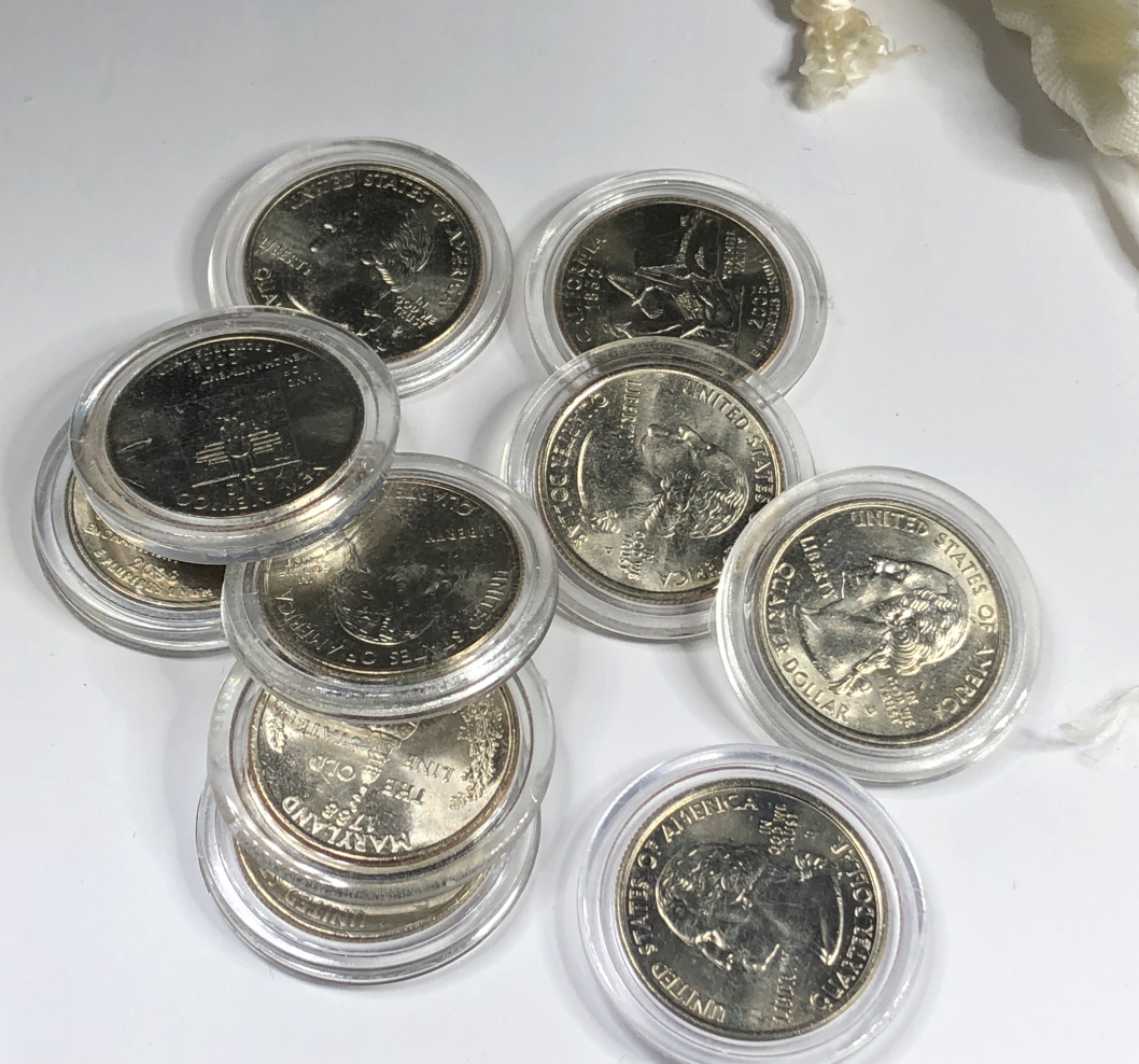 High Grade Uncirculated State Quarters (10) in Mint State Condition ...