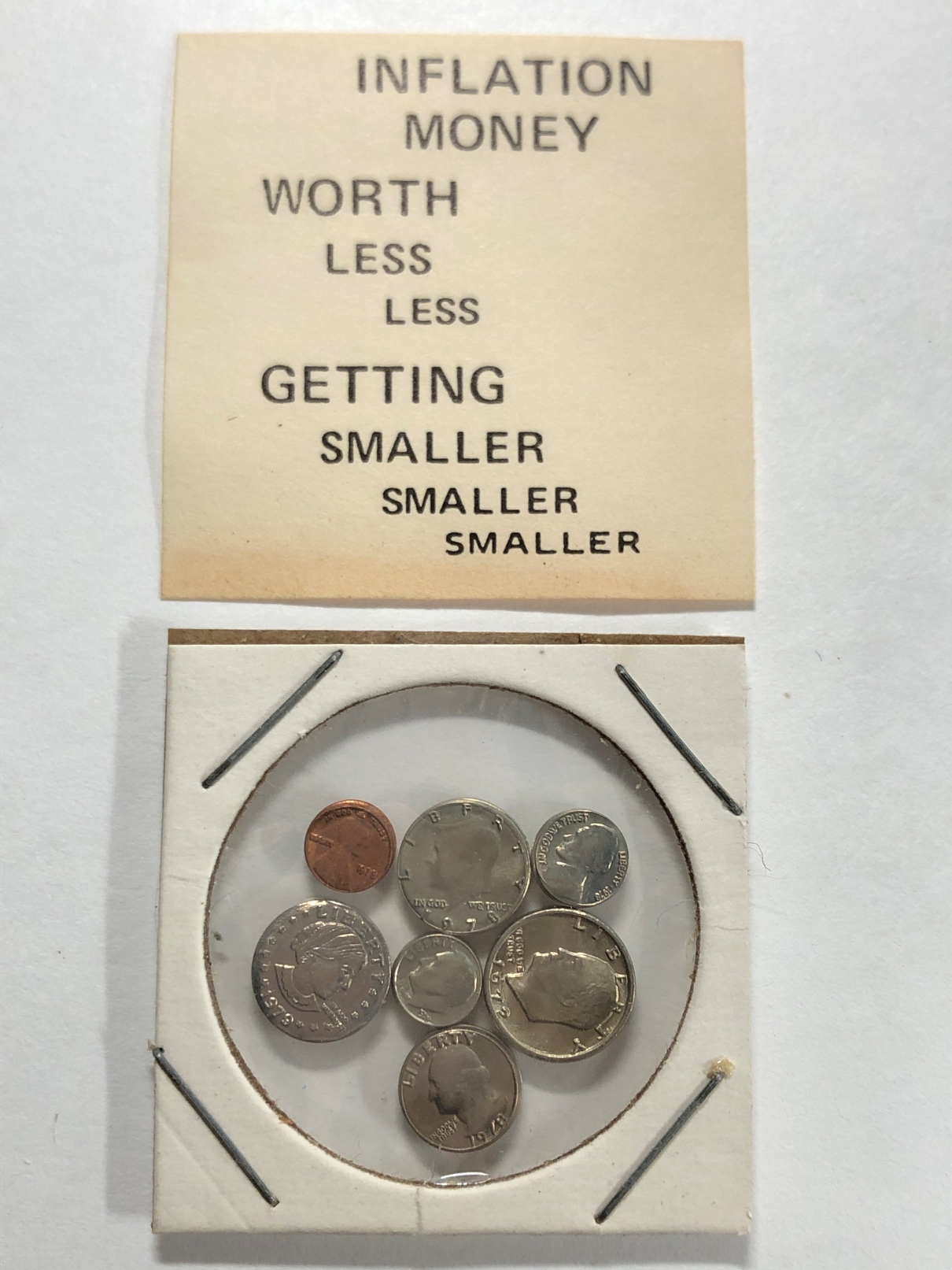 Inflation Money Miniature Coin Set 7 Coins | Property Room