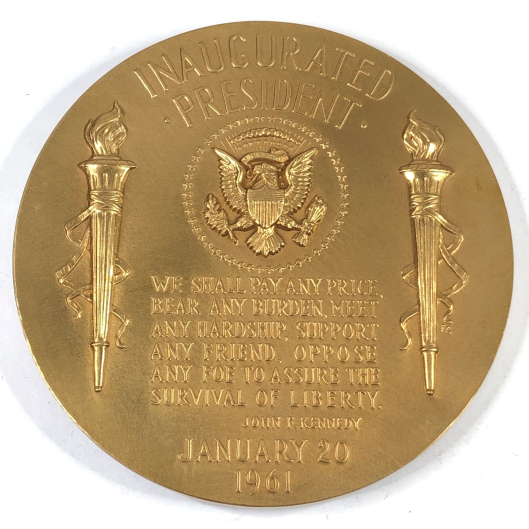John F. Kennedy High Relief Bronze Commemorative Medallion* President ...