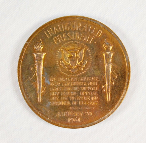 John F. Kennedy Medallion*Commemorating his Inaugral in 1961 | Property ...