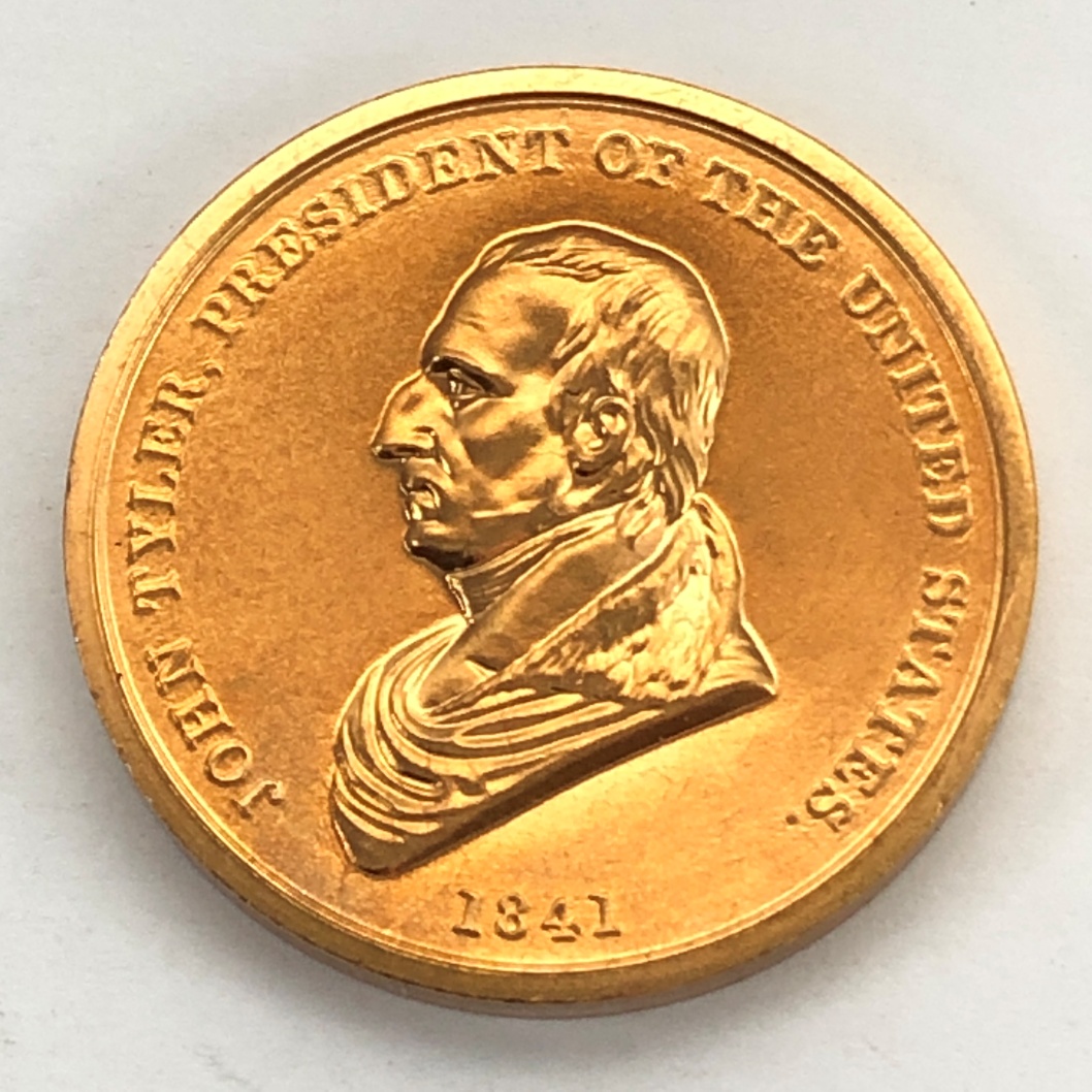 John Tyler Presidential Commemorative*Peace & Friendship*1.25" Bronze ...