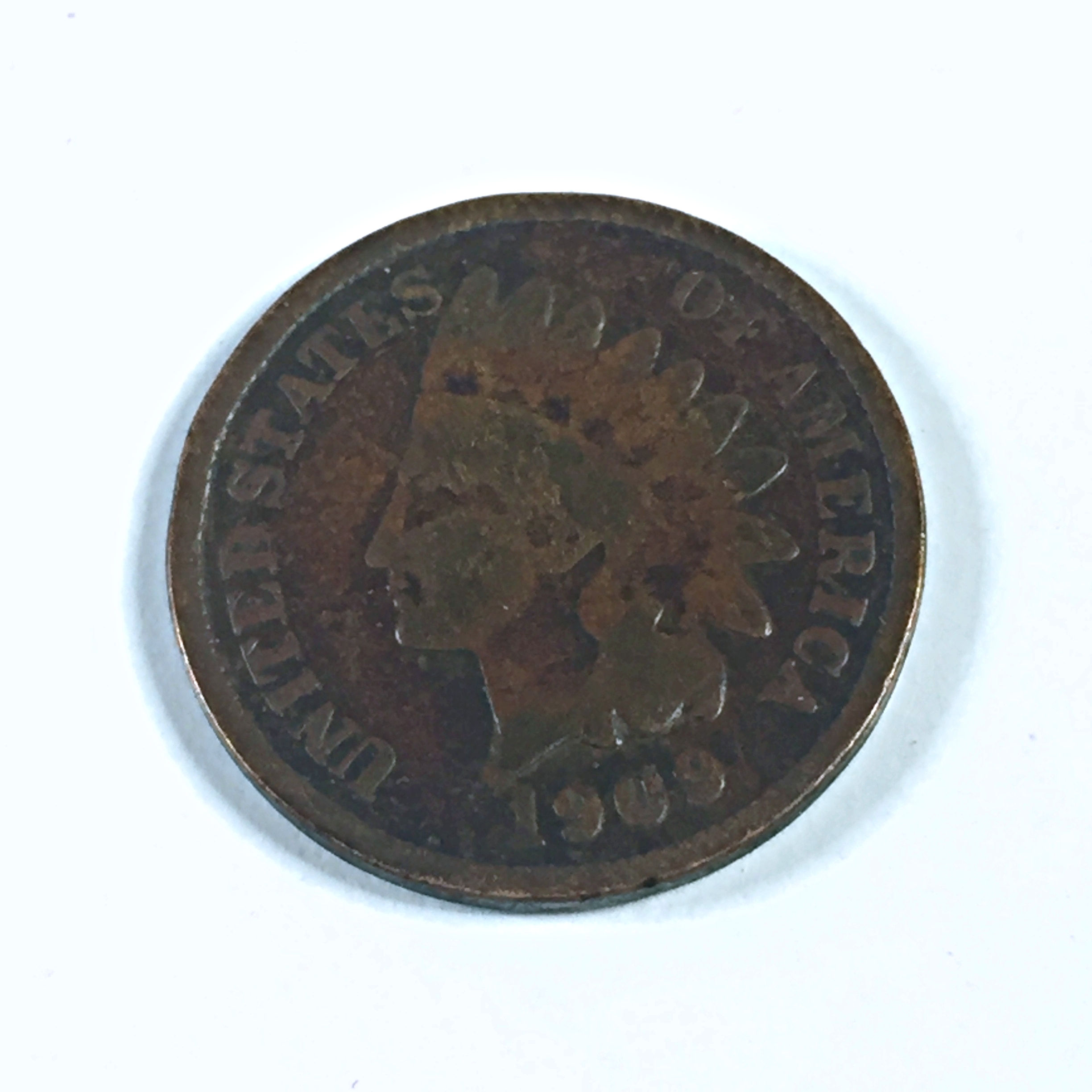 KEY DATE*1909 Indian Head Cent*Last Year of Issue | Property Room