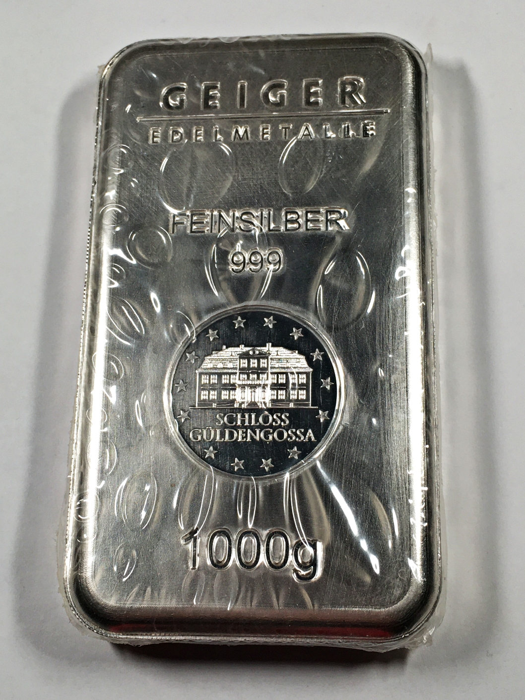Kilograms 999 Silver Bar GEIGER Hard to Find | Property Room